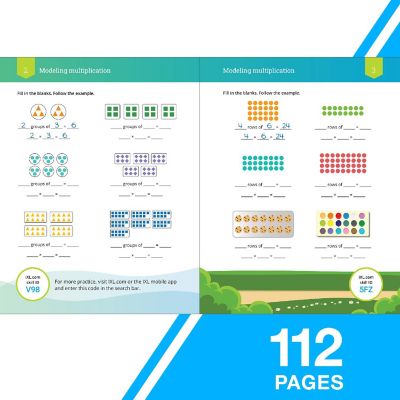 IXL Multiplication 4th Grade Math Workbooks, Covering Multiplication Math Facts, Multi-Digit ...