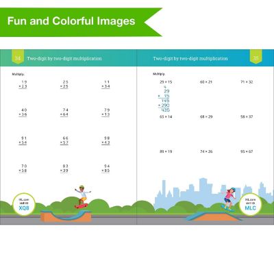 IXL Multiplication 4th Grade Math Workbooks, Covering Multiplication ...
