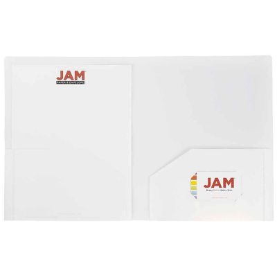 JAM PAPER Heavy Duty Plastic 2 Pocket Extra Tough School Folders ...