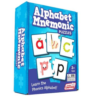 Junior Learning Alphabet Mnemonics Puzzles, 26 Self-Correcting Letter ...