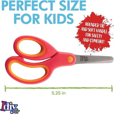 Kids Scissors Class Value pack Value (40pc) - 5" Soft Grip Blunt Tip Safety Easy Cut Scissors