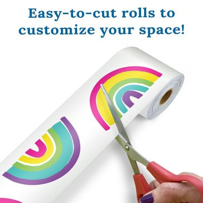 Kind Vibes Rainbows Rolled Straight Bulletin Board Borders | Oriental ...