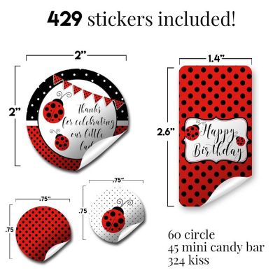 Ladybug Red Polka Dot Sticker Bundle 429pc. by AmandaCreation ...