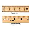 Learning Resources Wooden Meter Stick, Plain Ends, Pack of 3
