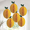 Lemon-Shaped Honeycomb Ceiling Decorations - 6 Pc. | Oriental Trading