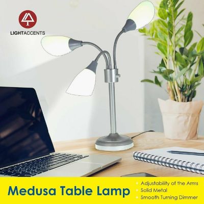 Light Accents - Medusa Multi Head Standing Lamp with 3 Positionable Shades