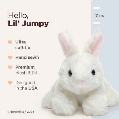 Lil' Jumpy The Stuffed Bunny Rabbit, 7 Inch Stuffed Bunny