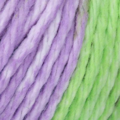 Lily Sugar'n Cream Yarn - Stripes-Violet | Oriental Trading