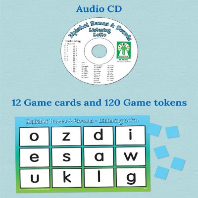 Listening Lotto: Alphabet Names and Sounds Matching Board Game, Pre ...