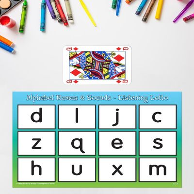 Listening Lotto: Alphabet Names and Sounds Matching Board Game, Pre ...