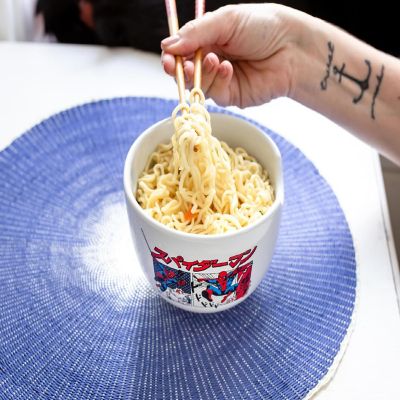 Marvel Spider-Man Japanese Dinnerware Set 20-Ounce Ramen Bowl ...