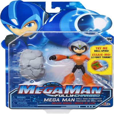 Mega Man Fully Charged 7 Inch Action Figure Drill Man | Oriental Trading