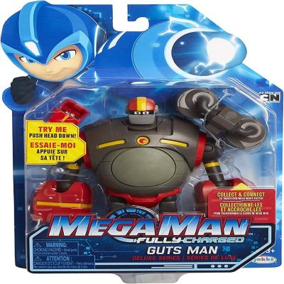 Mega Man Fully Charged 7 Inch Action Figure Guts Man | Oriental Trading