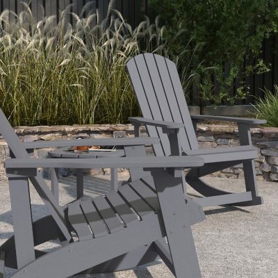 Merrick Lane 2 Gray Rocker & Side Table | Oriental Trading