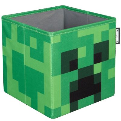 Minecraft Fabric Storage Boxes - 2Pc Creeper & Crafting Table, 10 ...
