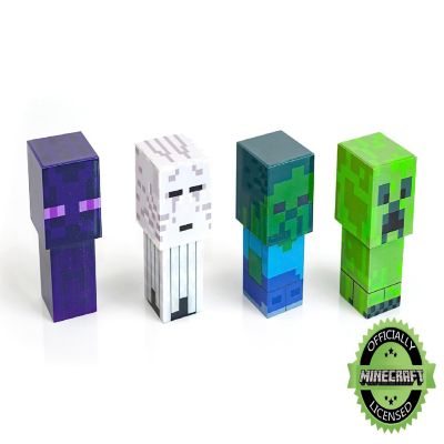Minecraft Mini Mob 4-Piece Figure Mood Light Set Battery Operated ...