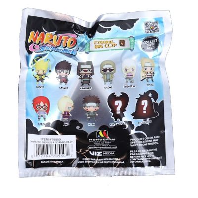 Naruto Shippuden Series 4 3D Foam Bag Clip One Random | Oriental Trading