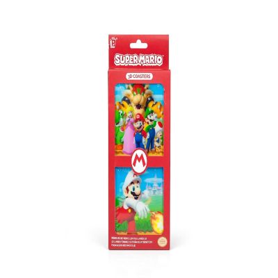 Nintendo Super Mario Bros. 4-Piece Stackable 3D Coaster Set | Oriental ...