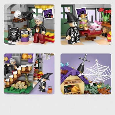 No-Name Halloween Cottage Unique Mini Micro Bricks Building Blocks ...