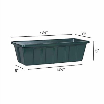 Novelty Polypro Plastic Flower Box Liner, 18 Green