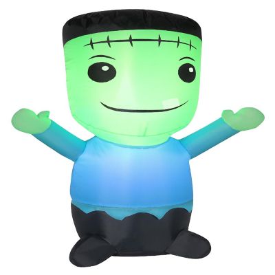 Occasions 5' Inflatable Monster, 5 ft Tall, Multicolored | Oriental Trading