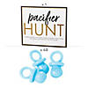 Pacifier Hunt Game Sign with Blue Pacifiers Kit - 49 Pc. | Oriental Trading