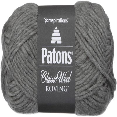Patons Classic Wool Roving Yarn-Grey | Oriental Trading