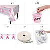 Pink Ribbon Donation Table Decorating Kit - 16 Pc.