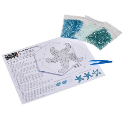 Plaid Fragment Effects Glass Chips Kit-Starfish | Oriental Trading
