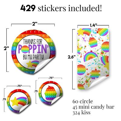 Popper Toy Sticker Bundle 429pc. by AmandaCreation | Oriental Trading