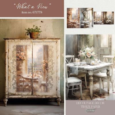 Prima Re-Design Decoupage Decor Tissue Paper-What A View | Oriental Trading