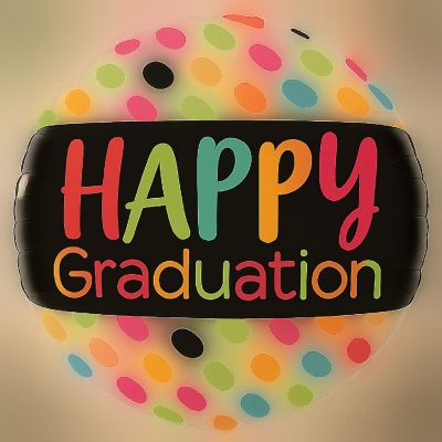 Qualatex - 18" - Multicolor - Happy Graduation Foil Balloons | Oriental ...