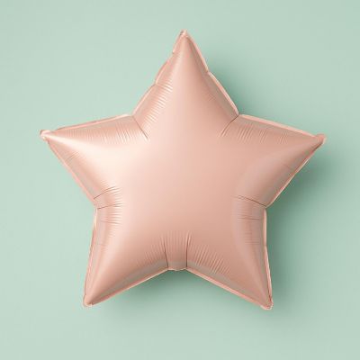 Qualatex - 9" - Rose Gold Star Foil Balloons | Oriental Trading
