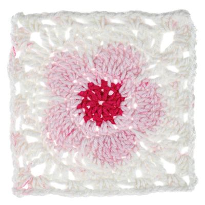 Red Heart All In One Granny Square Yarn-CHERRY BLOSSOM | Oriental Trading