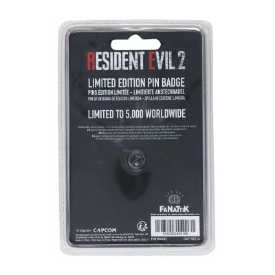 Resident Evil 2 Limited Edition 25th Anniversary Pin Badge | Oriental ...