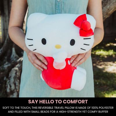 Sanrio Hello Kitty Reversible Neck Roll Pillow and Plush Toy | Oriental ...