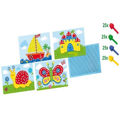 Ses Creative: Mosaic Board With Cards - Ages 3+ | Oriental Trading