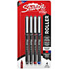 Sharpie Rollerball Pen, Needle Point (0.5mm), Assorted, 4 Per Pack, 3 Packs