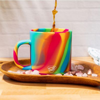 Silipint: 2 Pack 16Oz Silicone Coffee Mug W/ Lid, Hippie Hops ...