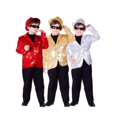 Silver Sequin Jacket - Kids L | Oriental Trading