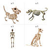 Skeleton Dog Walker Plastic Halloween Decorating Kit - 4 Pc.