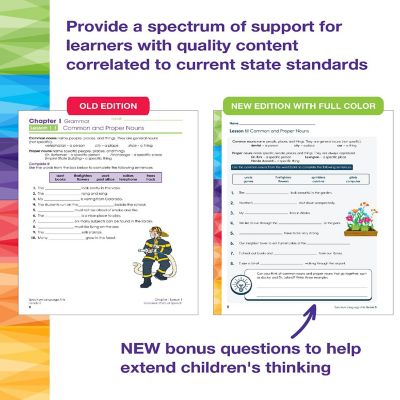 Spectrum Language Arts 5th Grade Workbook, Covering Parts of Speech ...