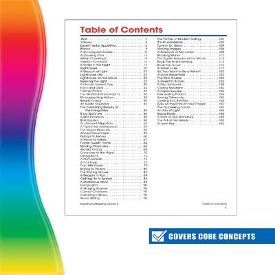 Spectrum Reading Workbook, Grade 6