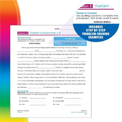 Spectrum Spelling, Grade 5 | Oriental Trading