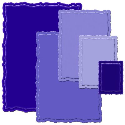 Spellbinders Nestabilities Dies-Deckled Rectangles Large | Oriental Trading