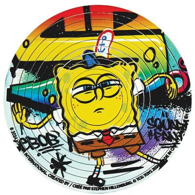 Spin Flip Puzzle: Spongebob Graffiti - 12 Rings - 2-In-1: Double-Sided ...