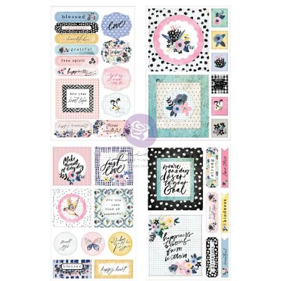 Spring Abstract Cut-Out & Sticker Sheets 5"X8" 8/Sheets | Oriental Trading