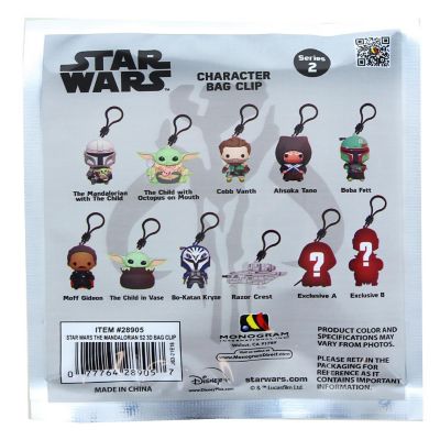 Star Wars Mandalorian Series 2 3D Foam Bag Clip One Random