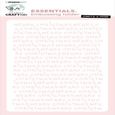 Studio Light Essentials Embossing Folder-Nr. 15, Merry X-mas