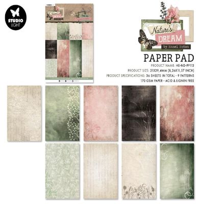 Studio Light HEN Natures Dream Paper Pad 36/Pkg-Nr. 113, Background ...